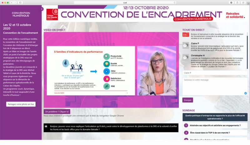 Conférence en ligne - Captez et diffusez des conférences en ligne – LiveE